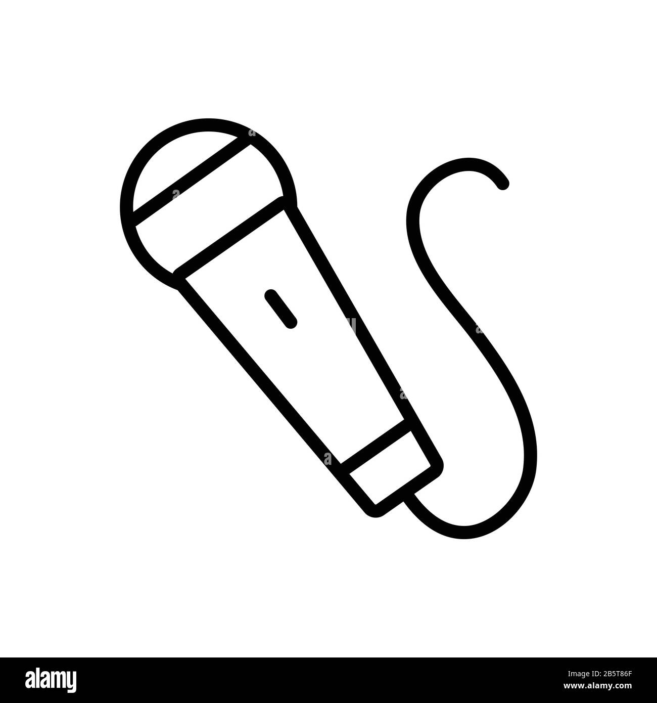 Microphone wire Stock Vector Images - Alamy