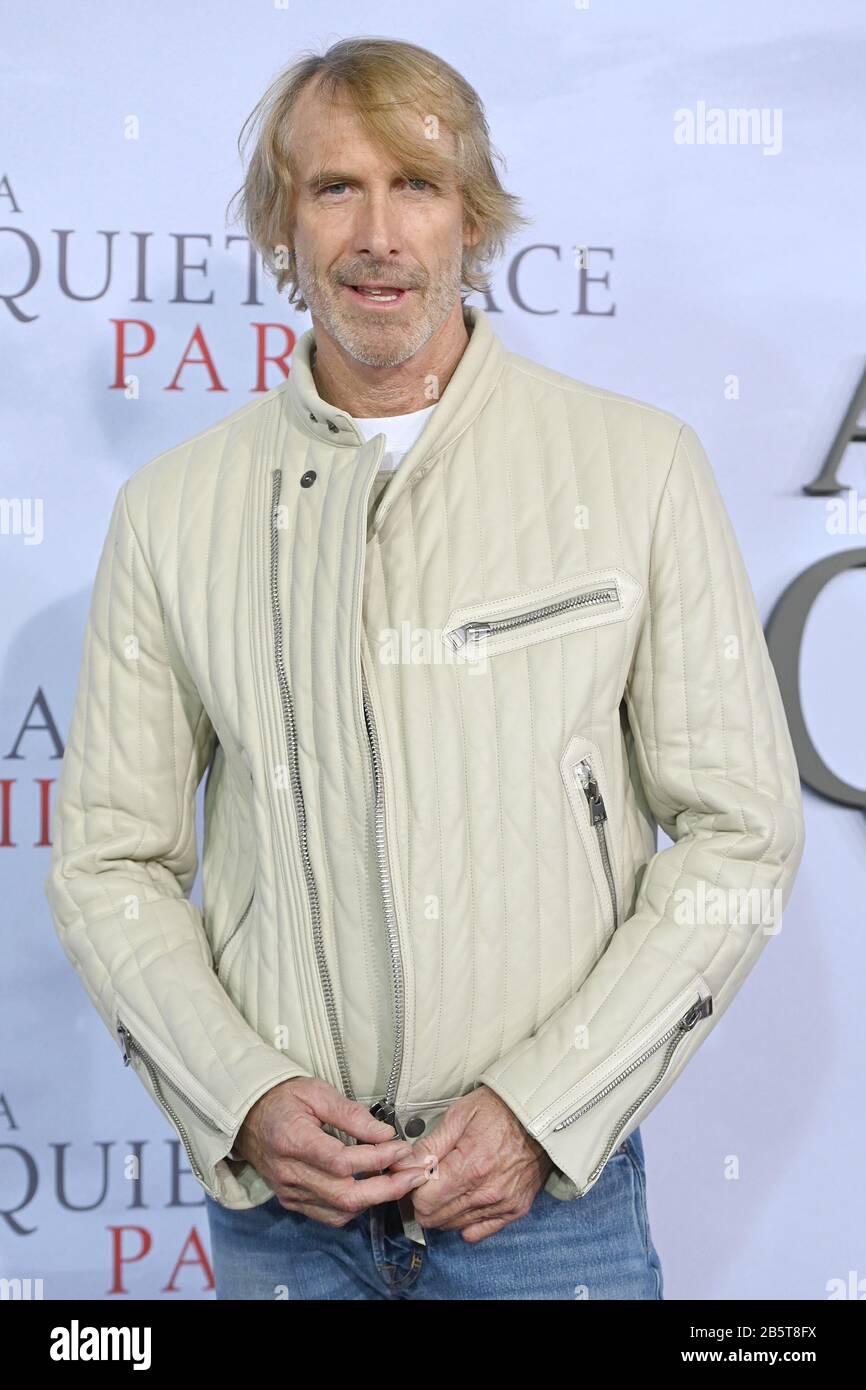 New York, USA. 08th Mar, 2020. Michael Bay attends the "A Quiet Place ...