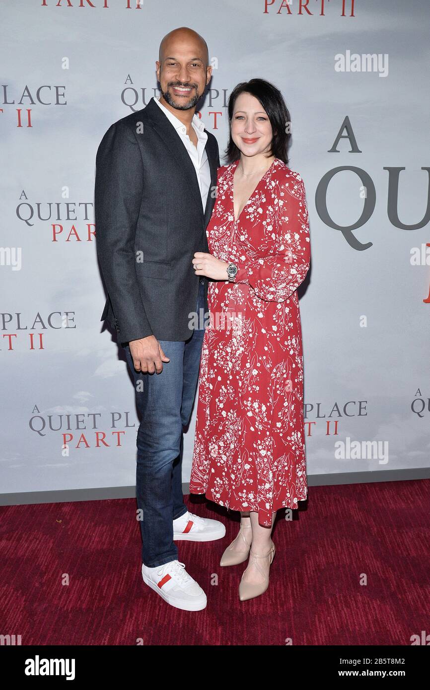 New York, USA. 08th Mar, 2020. (L-R) Keegan-Michael Key and Elisa Key ...