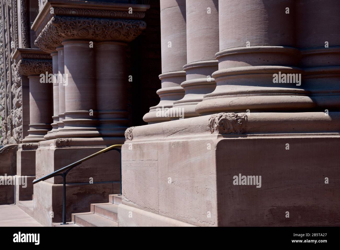 Gothic style building - stone arches Stock Photo - Alamy