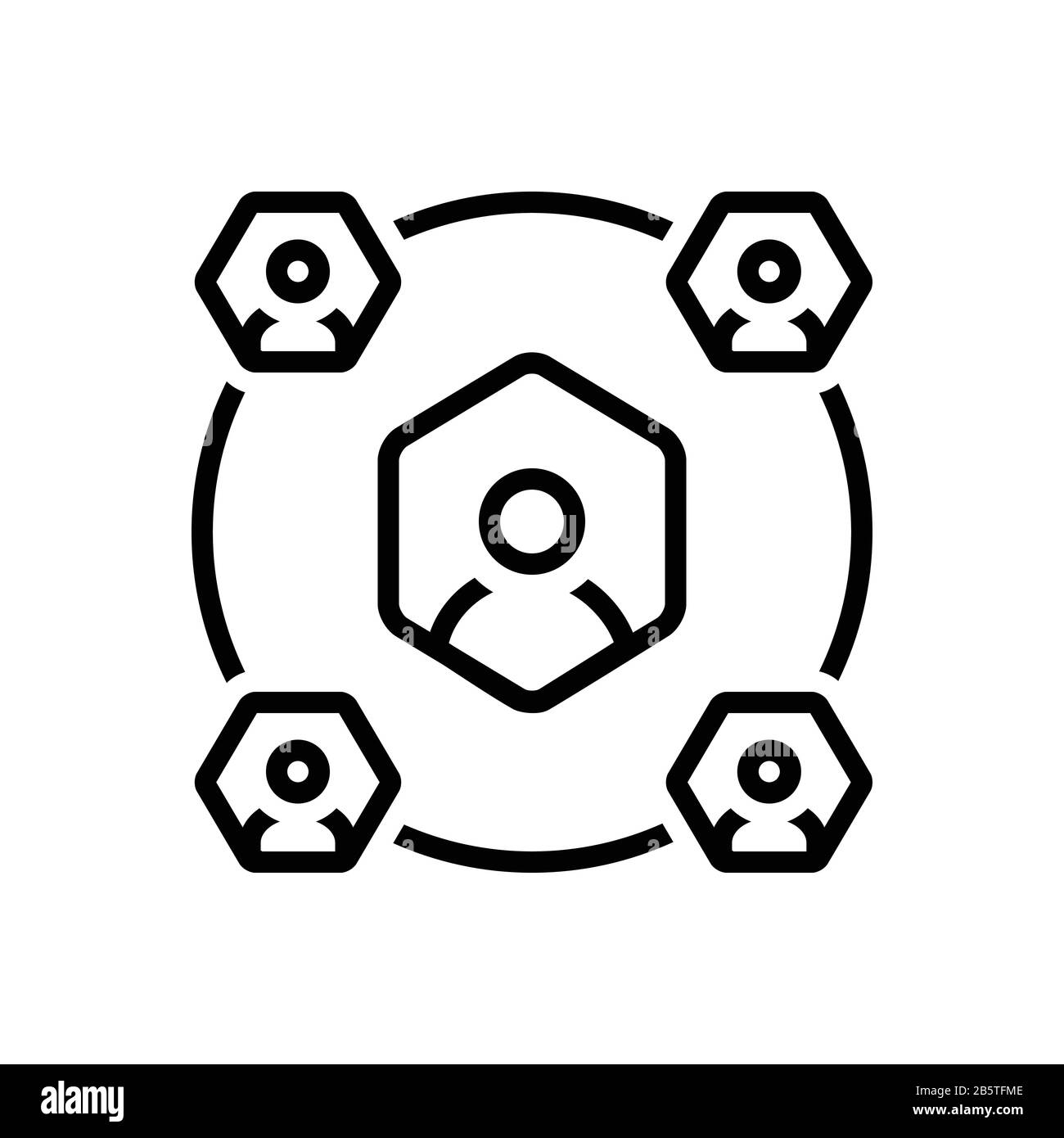 Social service icon Stock Vector Image & Art - Alamy