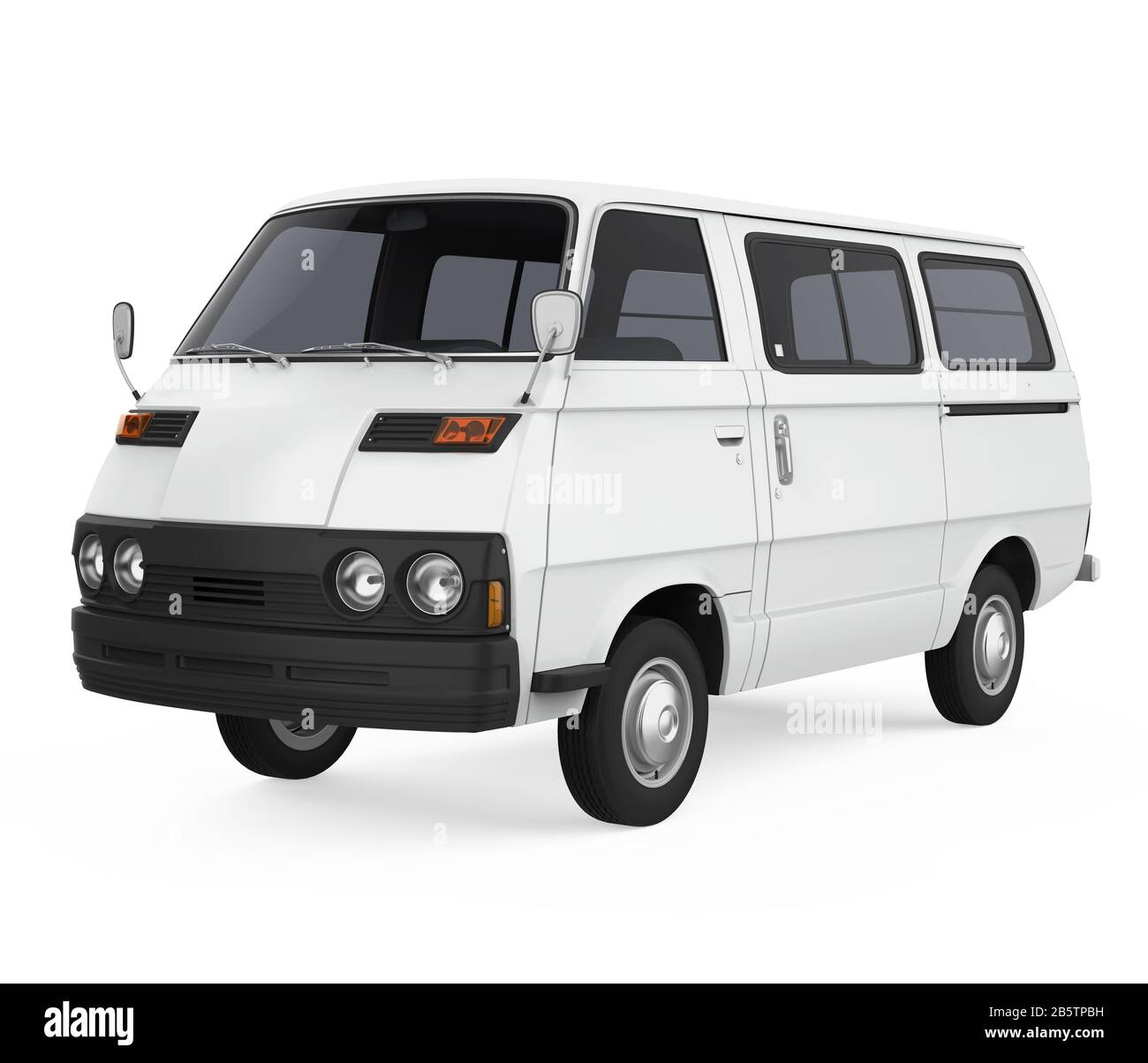 Old Van Isolated Stock Photo - Alamy