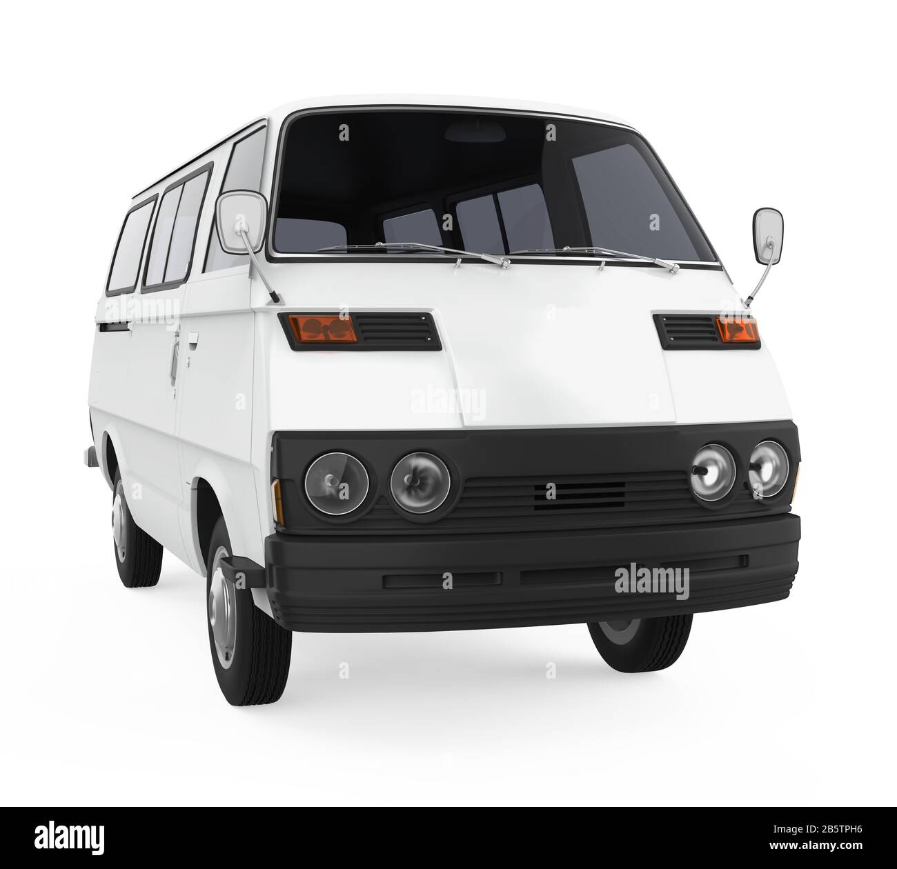 Old Van Isolated Stock Photo - Alamy