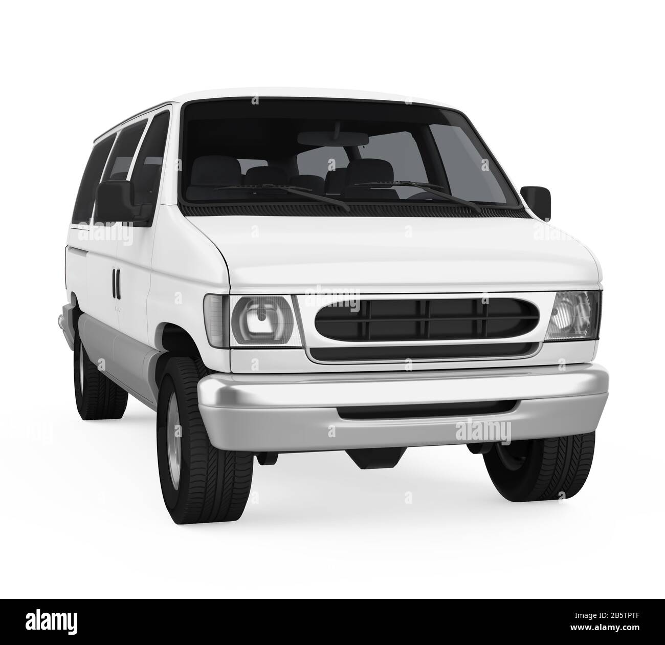 Old Van Isolated Stock Photo - Alamy