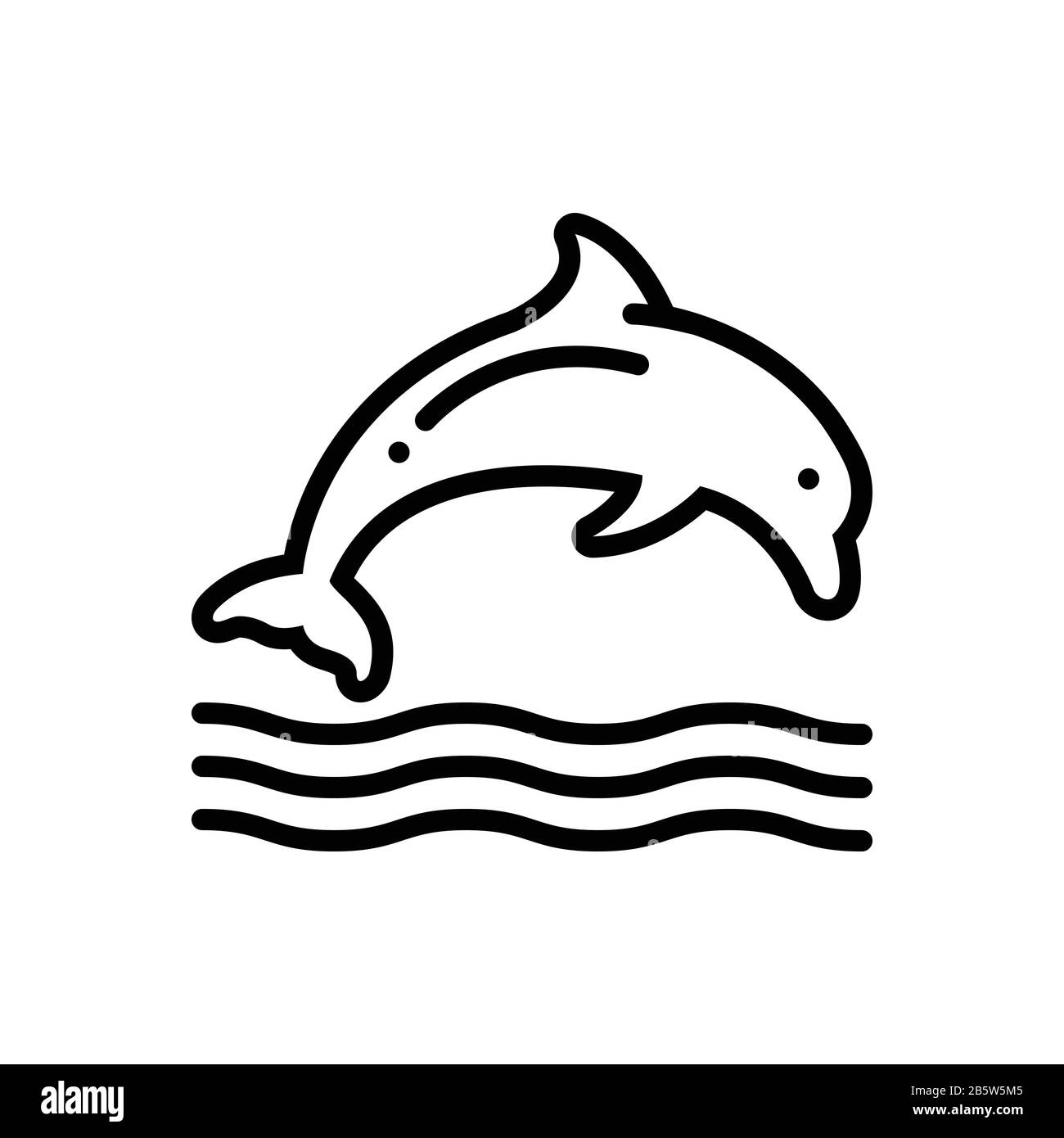 Icon for dolphin ,jumping Stock Vector Image & Art - Alamy