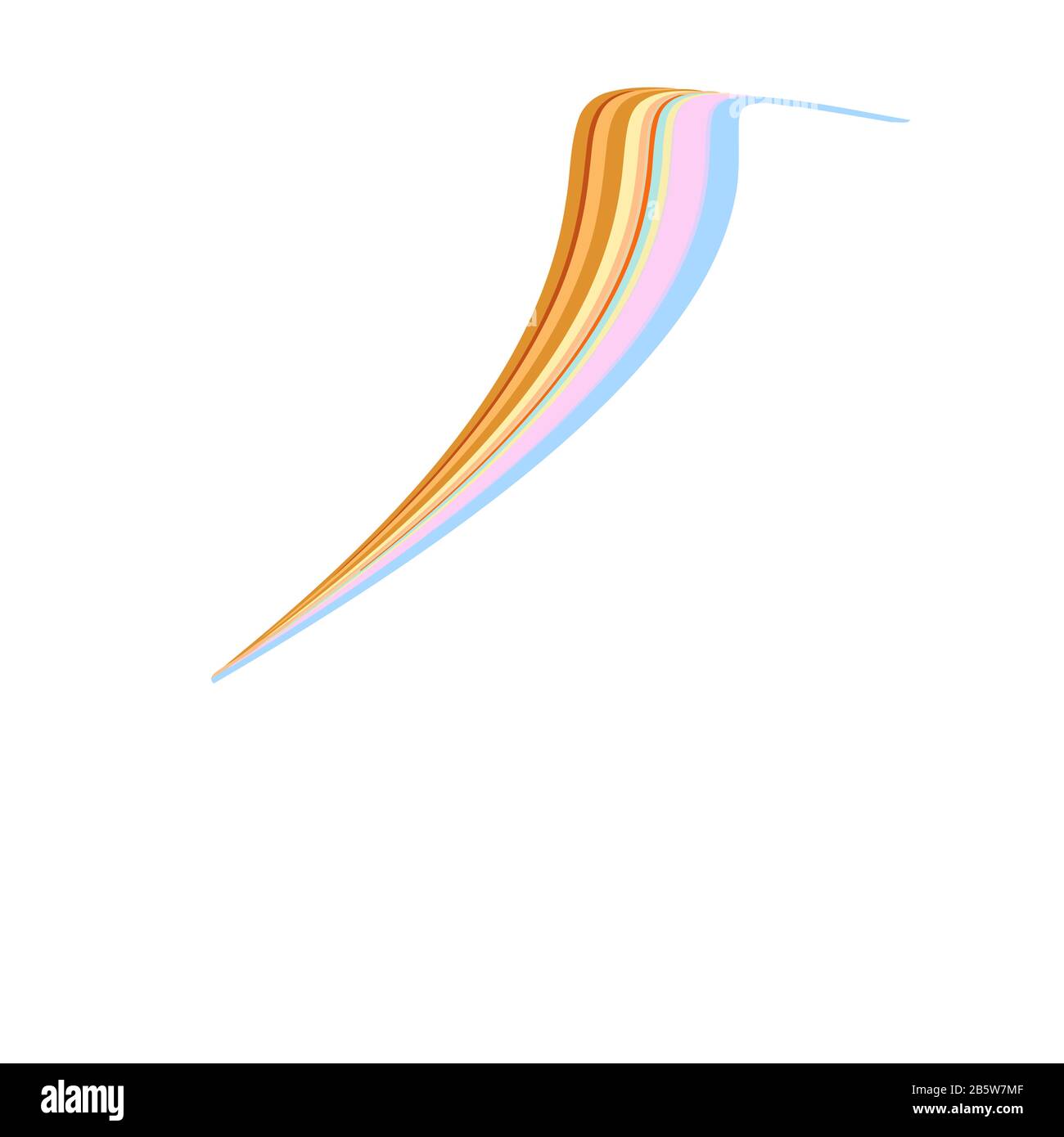 Abstract logo design object with colored wavy lines texture Stock ...