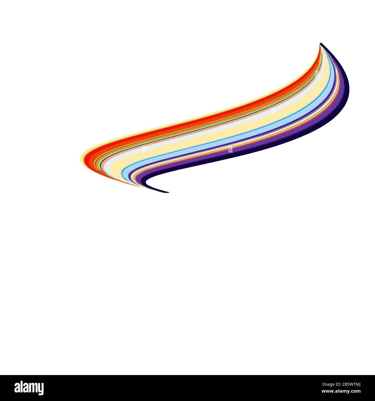 Abstract logo design object with colored wavy lines texture Stock ...