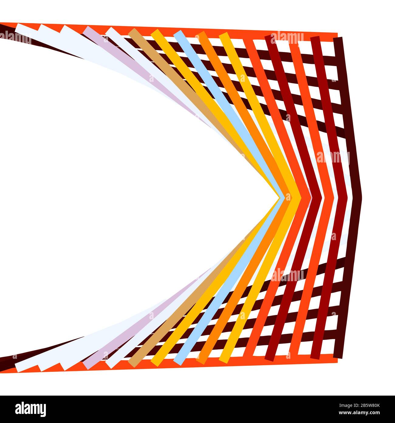 Abstract logo design object with a mesh texture of colored lines Stock ...