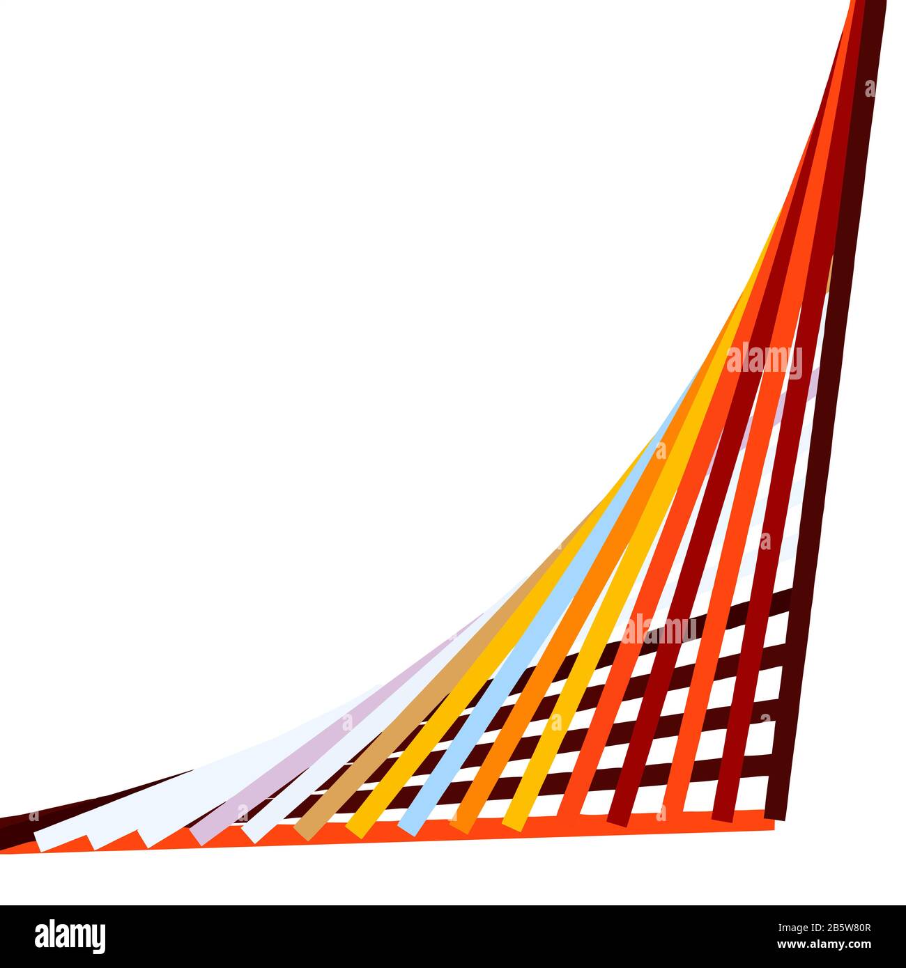 Abstract logo design object with a mesh texture of colored lines Stock ...