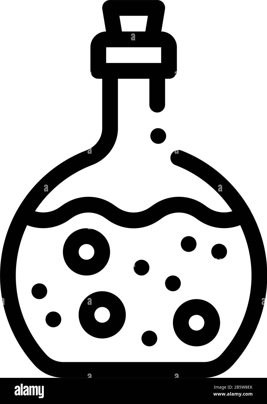 Poison Flask Icon Vector Outline Illustration Stock Vector Image & Art ...