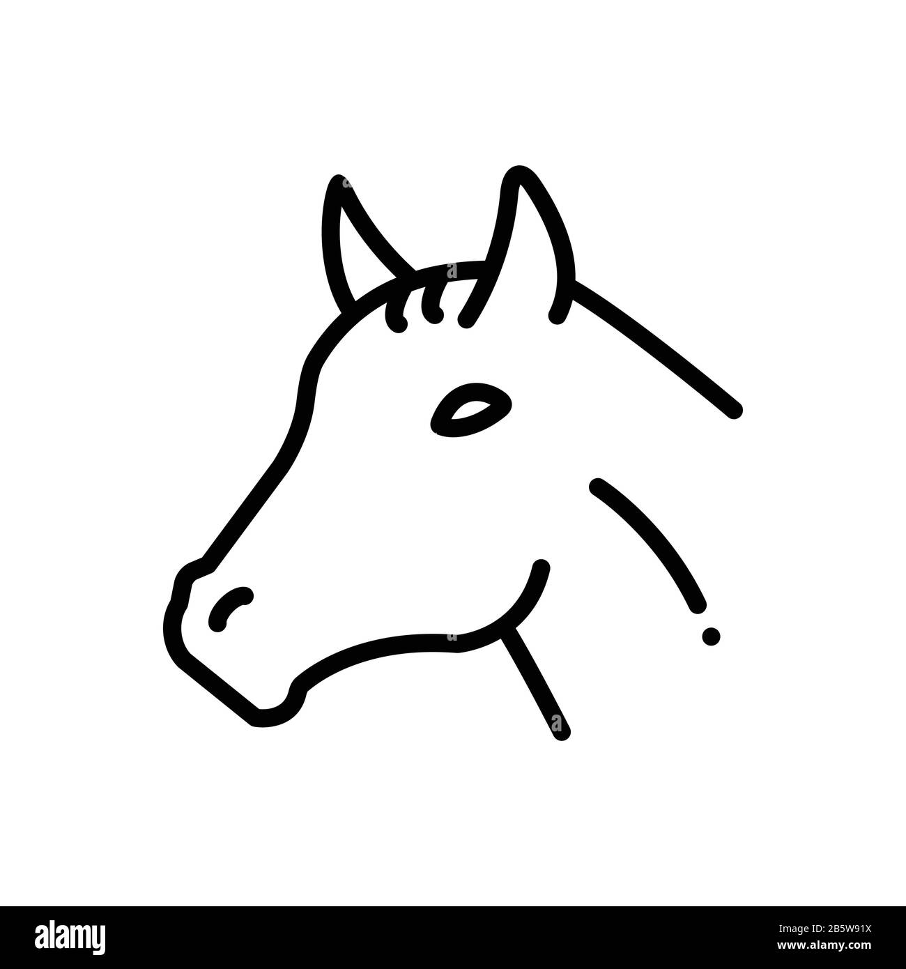 Icon for horse, face Stock Vector Image & Art - Alamy