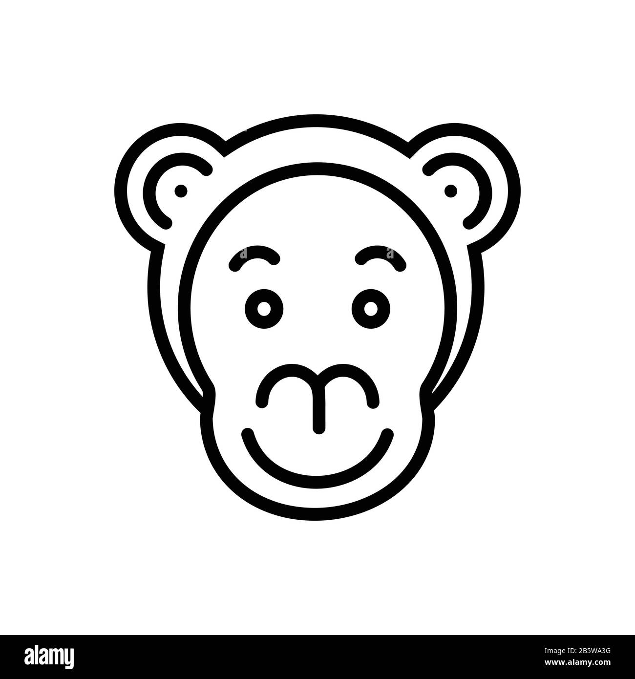 Icon for monkey ,face Stock Vector Image & Art - Alamy
