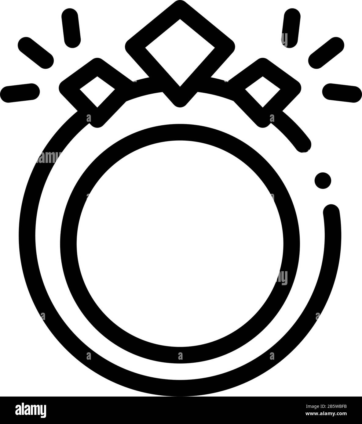 Magic Ring Icon Vector Outline Illustration Stock Vector Image & Art ...