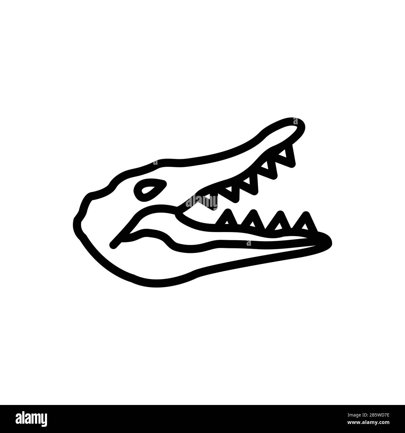 Icon for crocodile, alligator Stock Vector Image & Art - Alamy