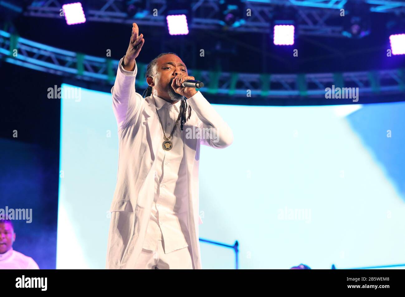 PORT OF SPAIN, TRINIDAD - FEB 17: Soca music recording artist Machel ...