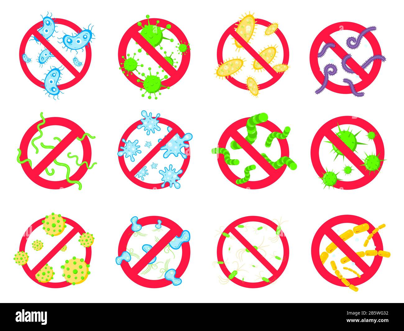 Bacteria and germ in circle bacterias hi-res stock photography and ...