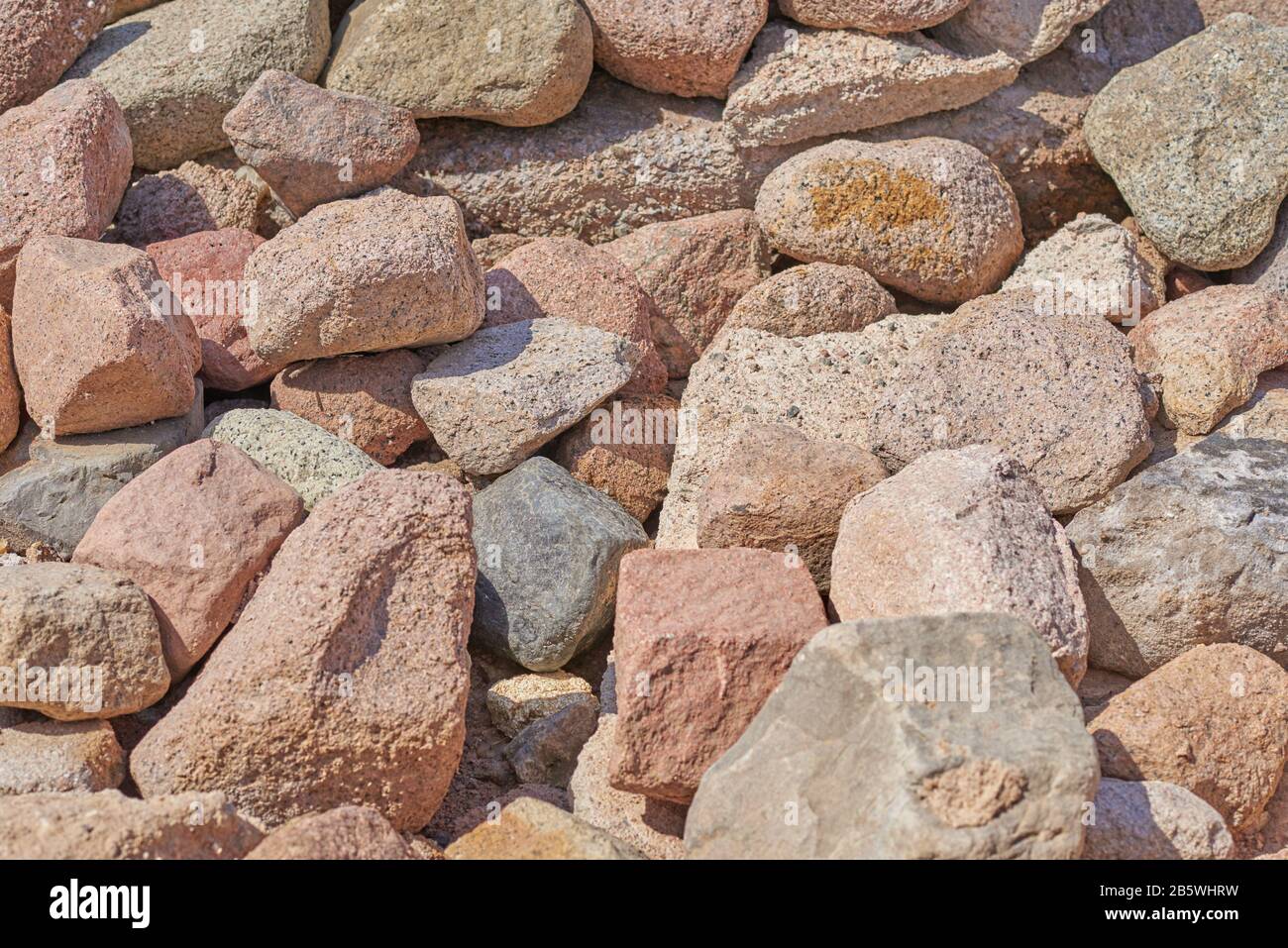 Pile of big rocks boulders. Background of brown stones Stock Photo - Alamy