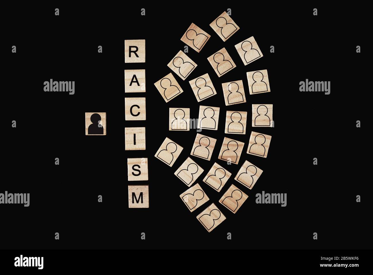 Concept of racism and misunderstanding between people, prejudice and ...