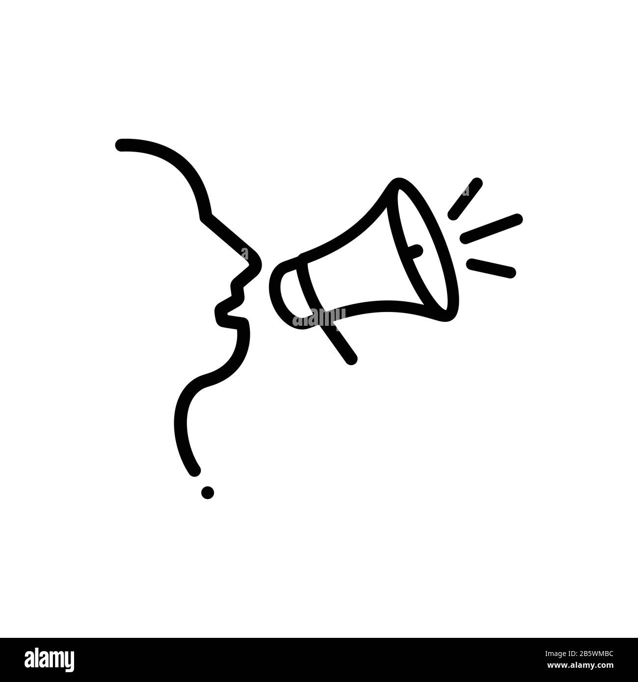 Outspoken icon Stock Vector Image & Art - Alamy