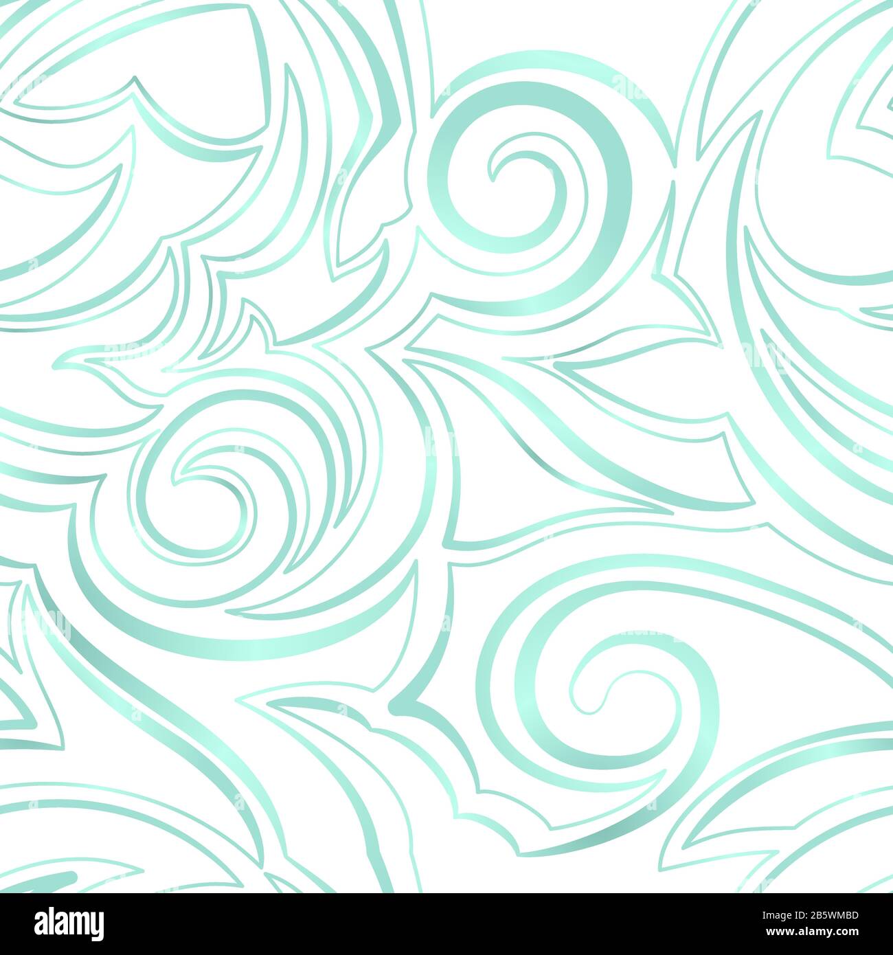 Vector seamless texture of blue or turquoise lines with different ...