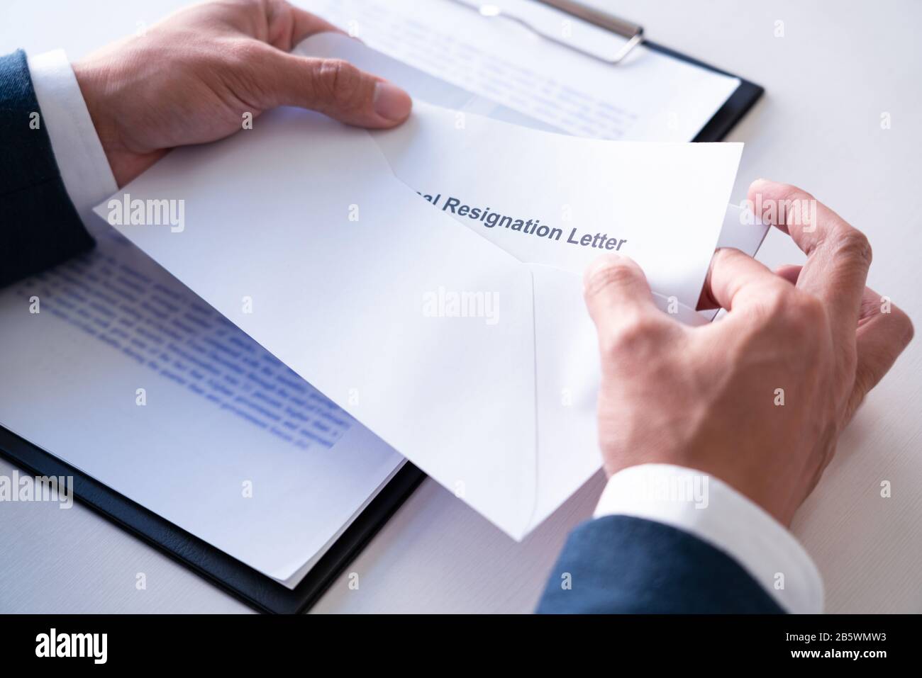 Resigned work hi-res stock photography and images - Alamy
