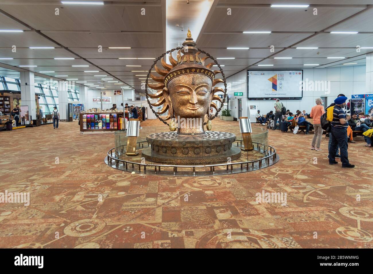 Interior of Terminal 3 in Indira Gandhi International Airport. New ...