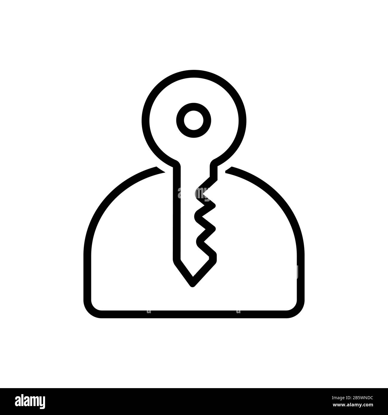 Key person icon Stock Vector Image & Art - Alamy