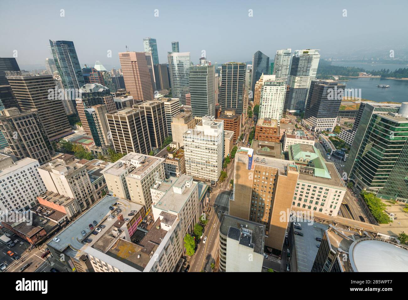 Vancouver skyline aerial hi-res stock photography and images - Alamy