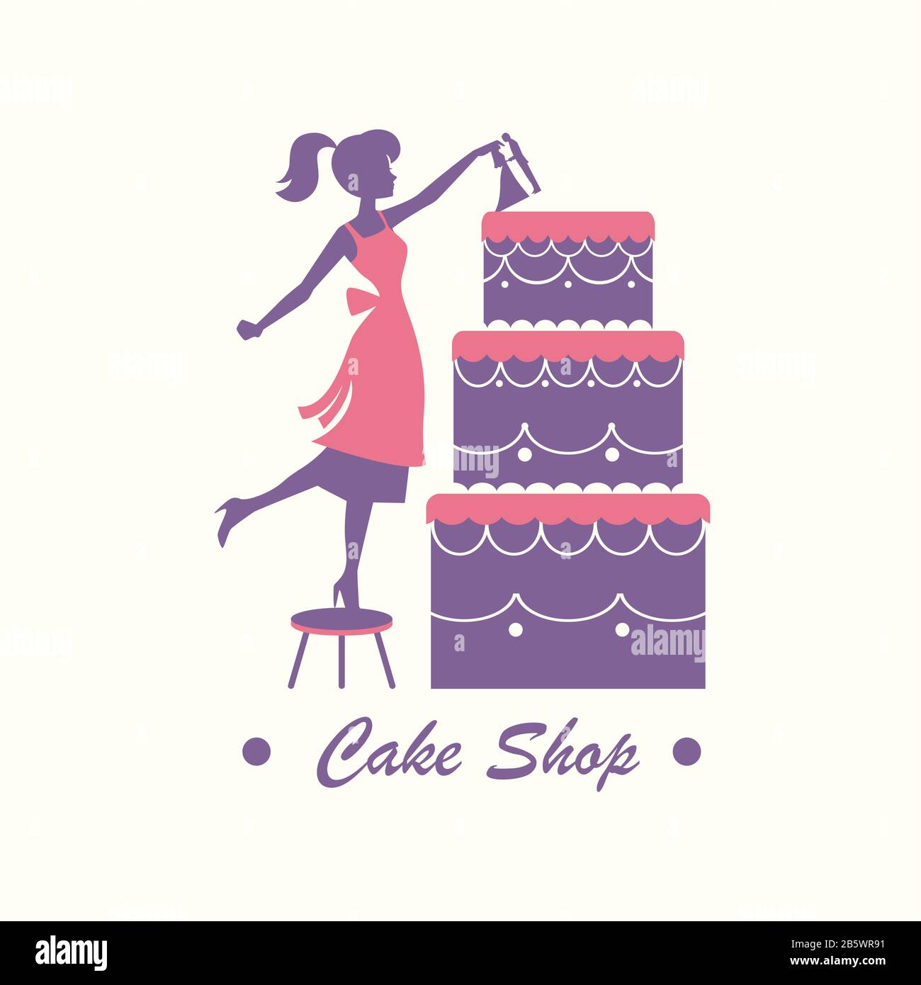 cake shop logo Stock Vector Image & Art - Alamy