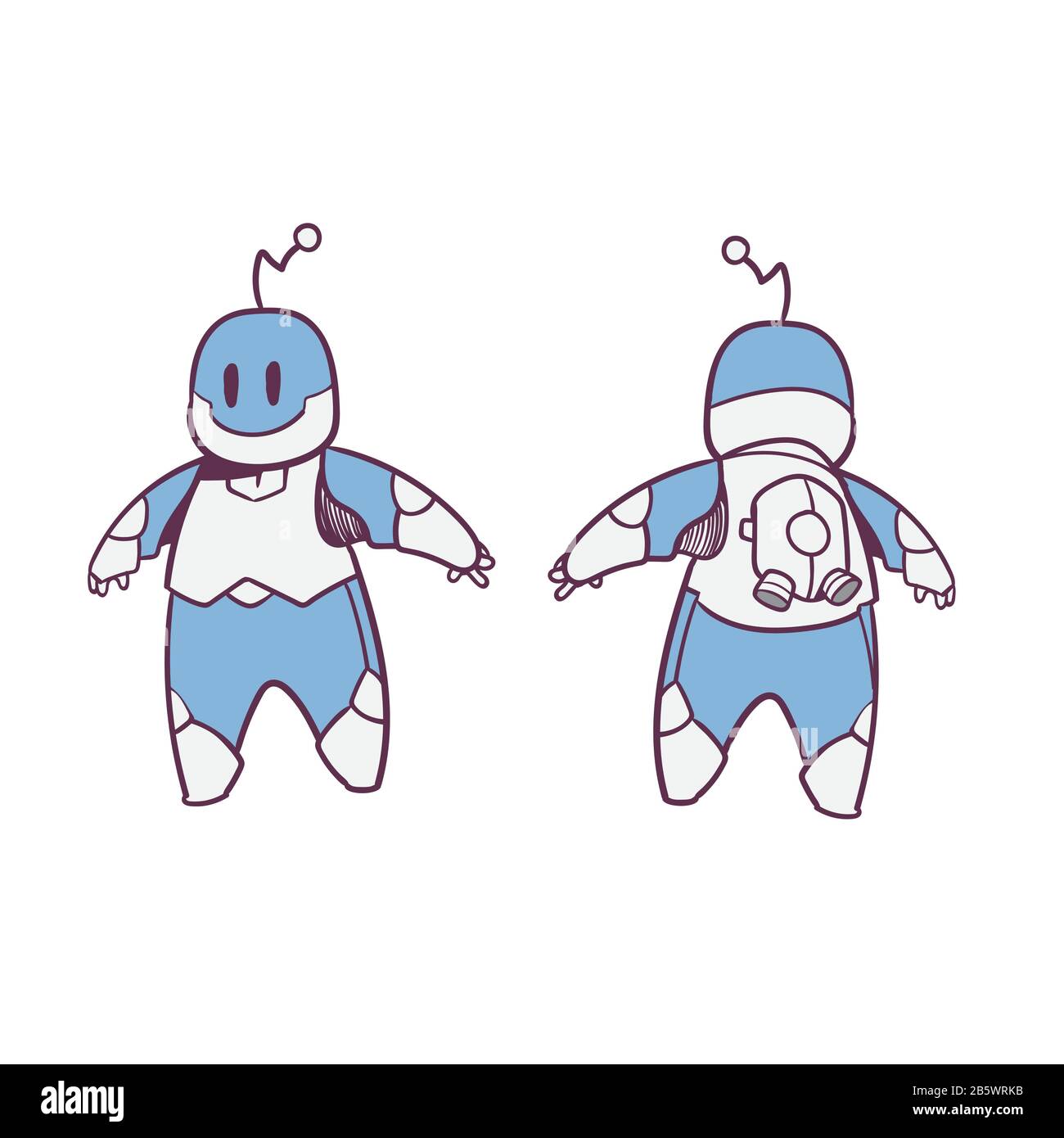 Mascot Robot Illustration Stock Vector Image And Art Alamy
