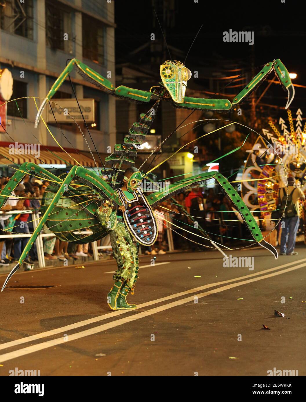 PORT OF SPAIN, TRINIDAD - FEB 20: Kelon Thomas portrays The Puppet ...