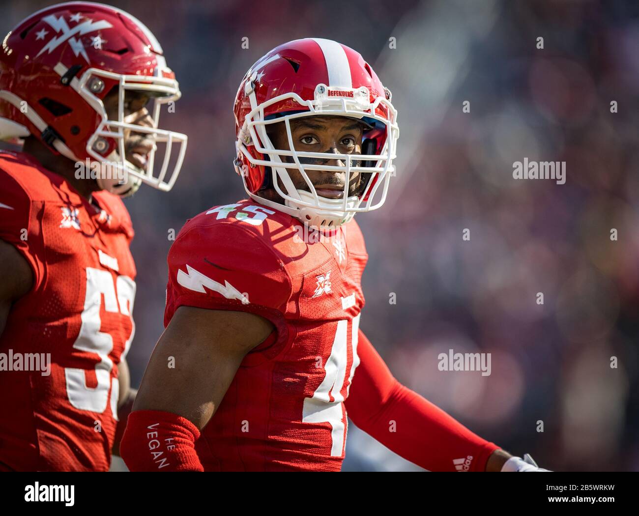 March 8, 2020: DC Defenders safety Rahim Moore (45) during the game ...