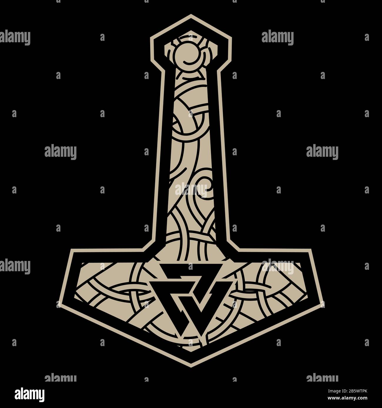 Mjolnir Stock Vector Images - Alamy