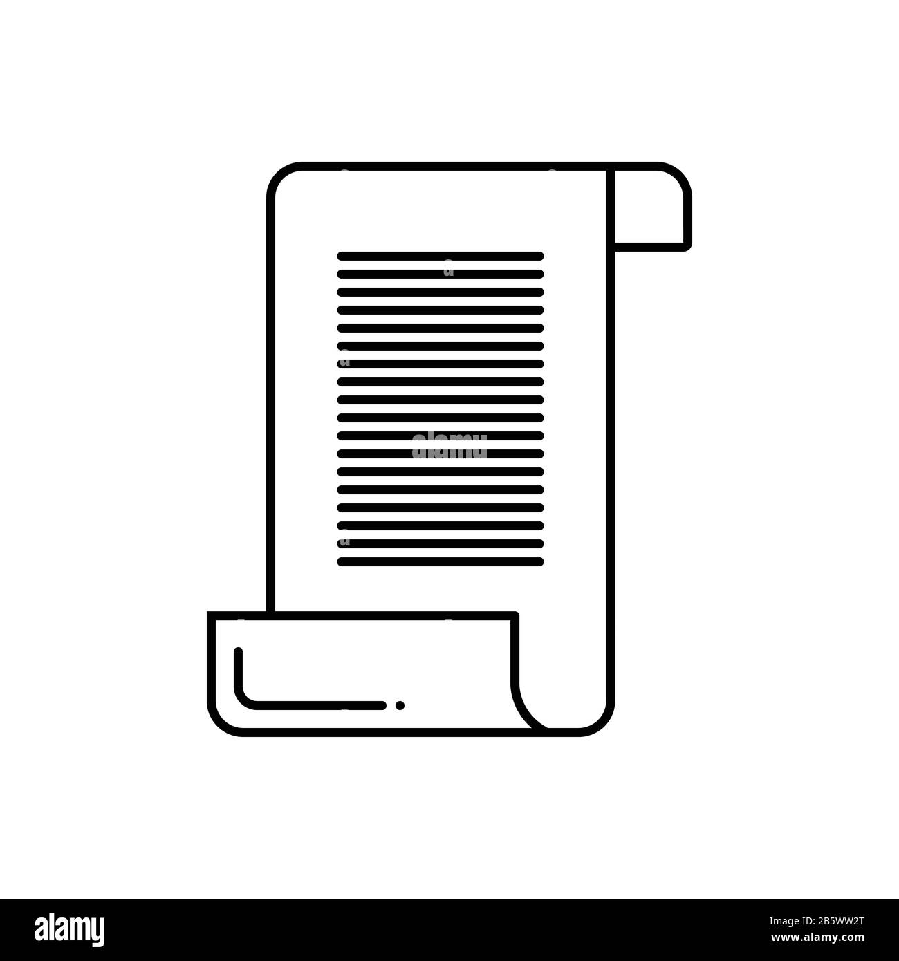 Paper scroll icon Stock Vector Image & Art - Alamy