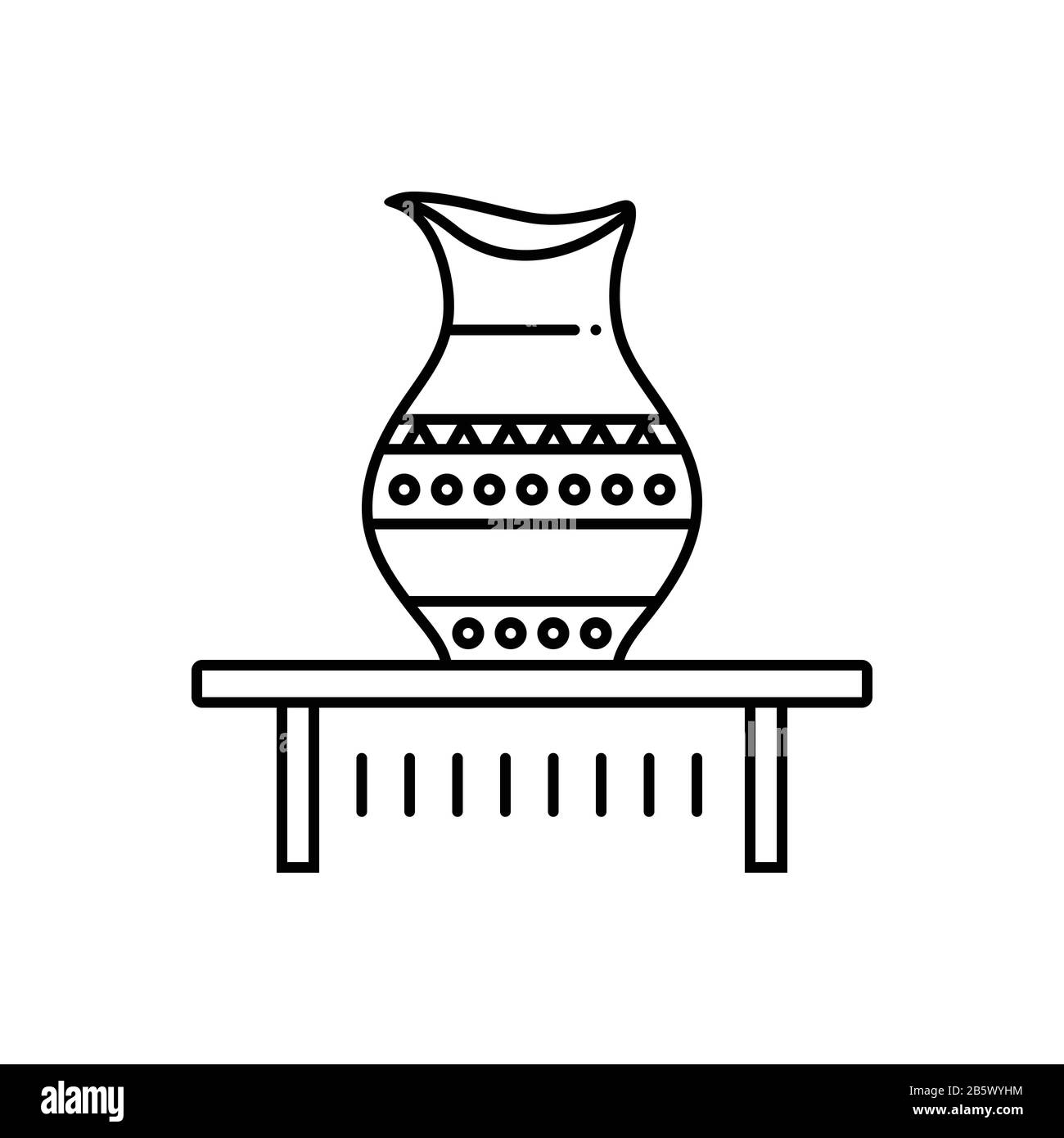 Kalash icon vector vectors Black and White Stock Photos & Images - Alamy