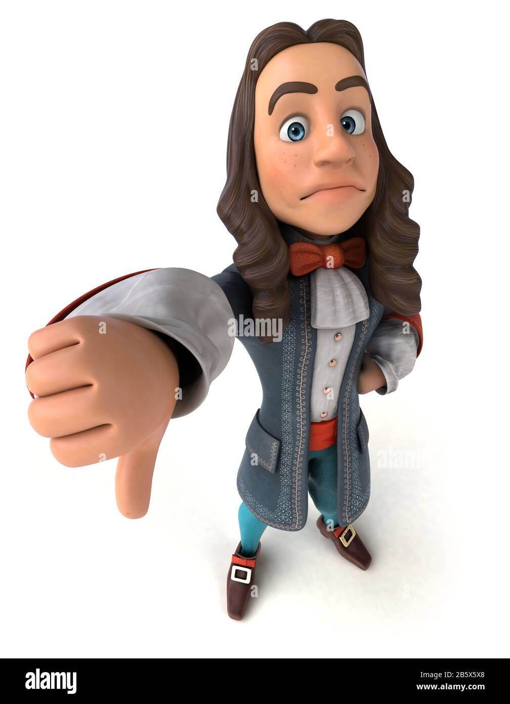 18th century wig cartoon hi-res stock photography and images - Alamy