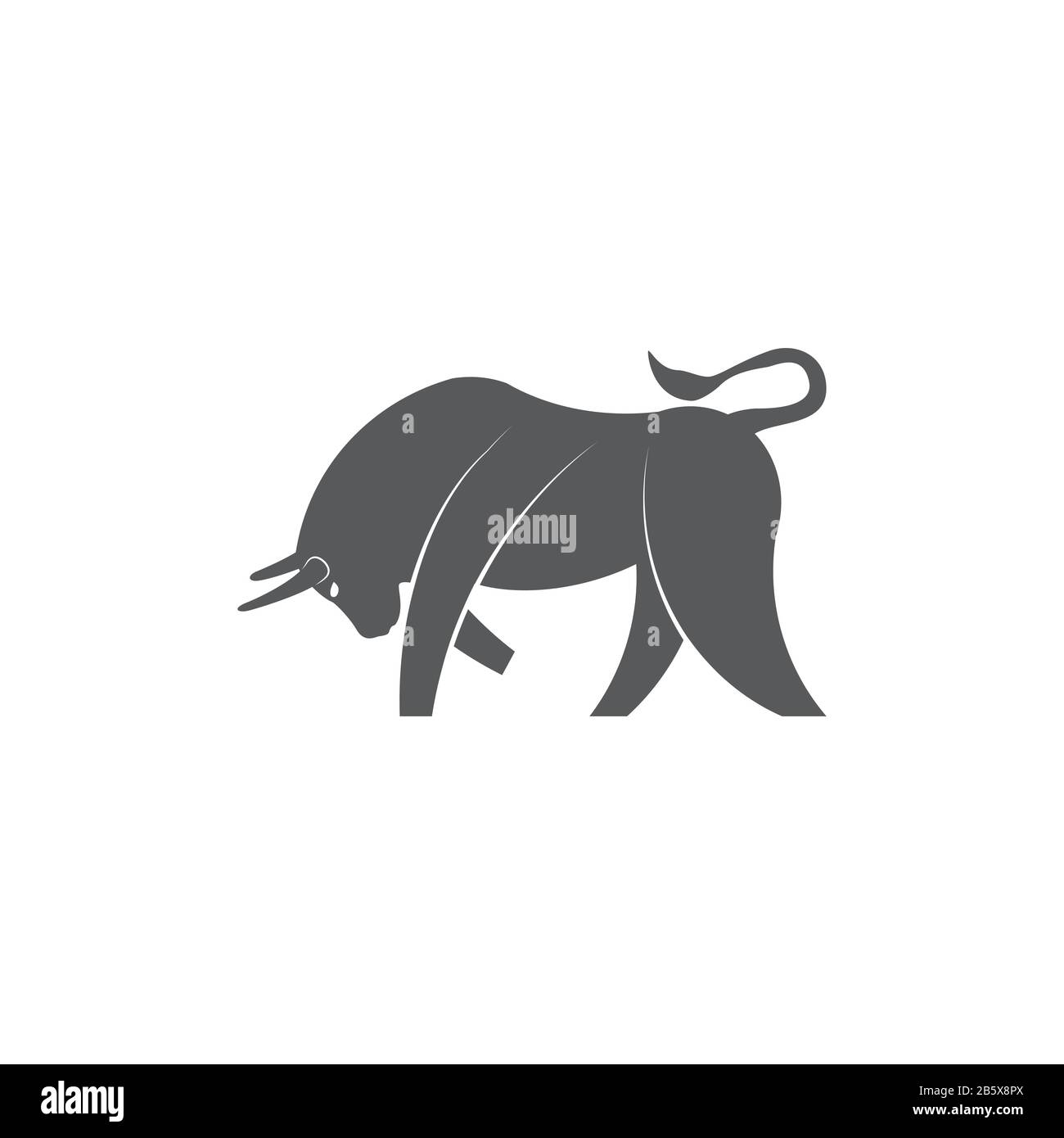 Bull icon hi-res stock photography and images - Alamy