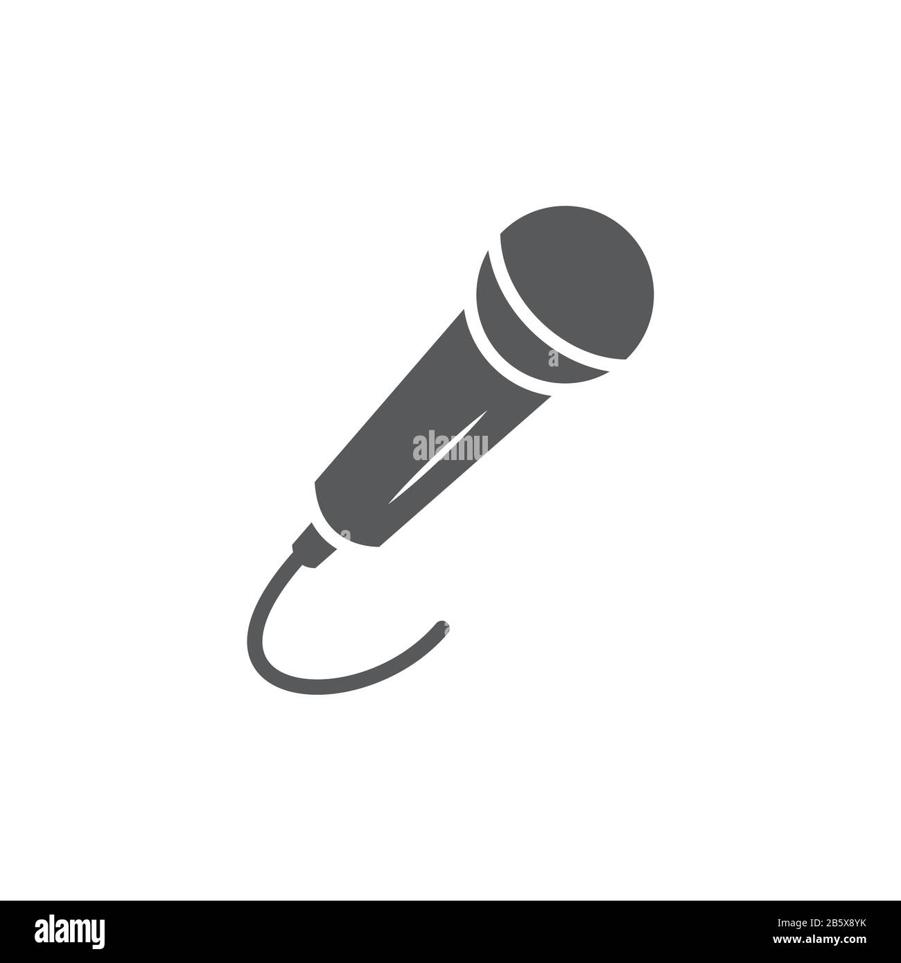 Simple studio microphone on Stock Vector Images - Alamy