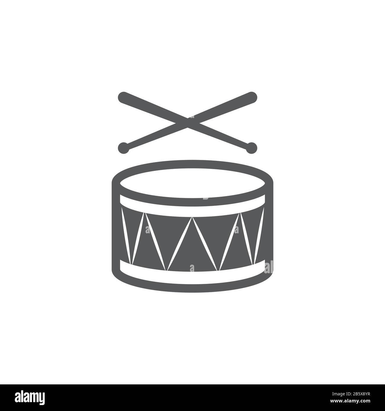 Snare drum on white background Stock Vector Images - Alamy