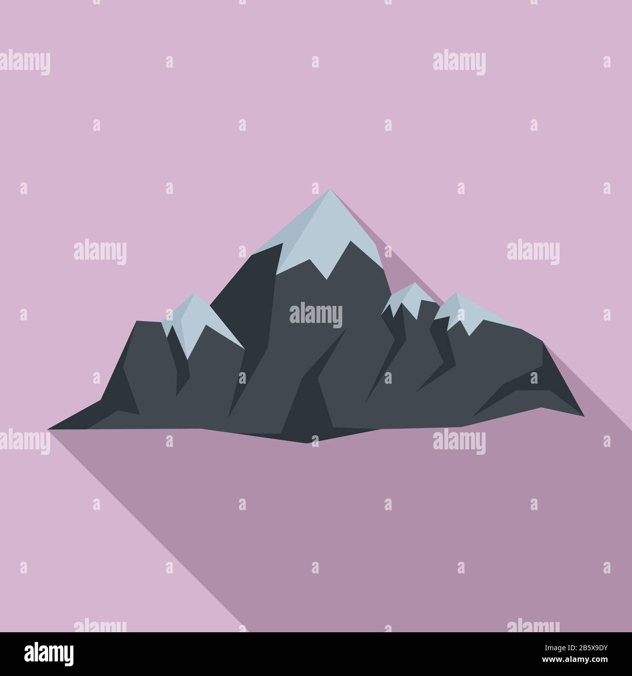 Swiss mountains icon. Flat illustration of swiss mountains vector icon ...