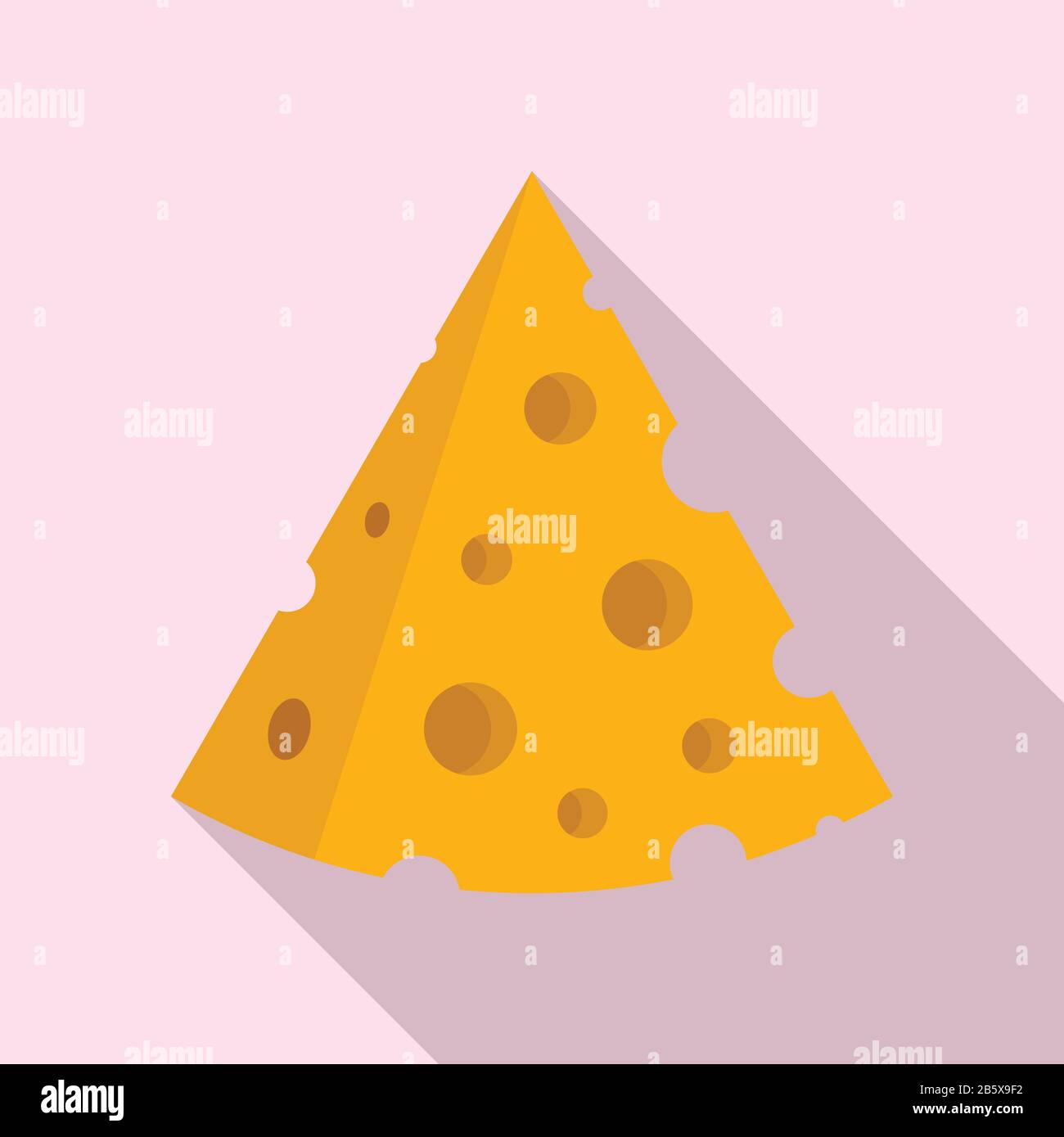 Swiss cheese icon. Flat illustration of swiss cheese vector icon for ...