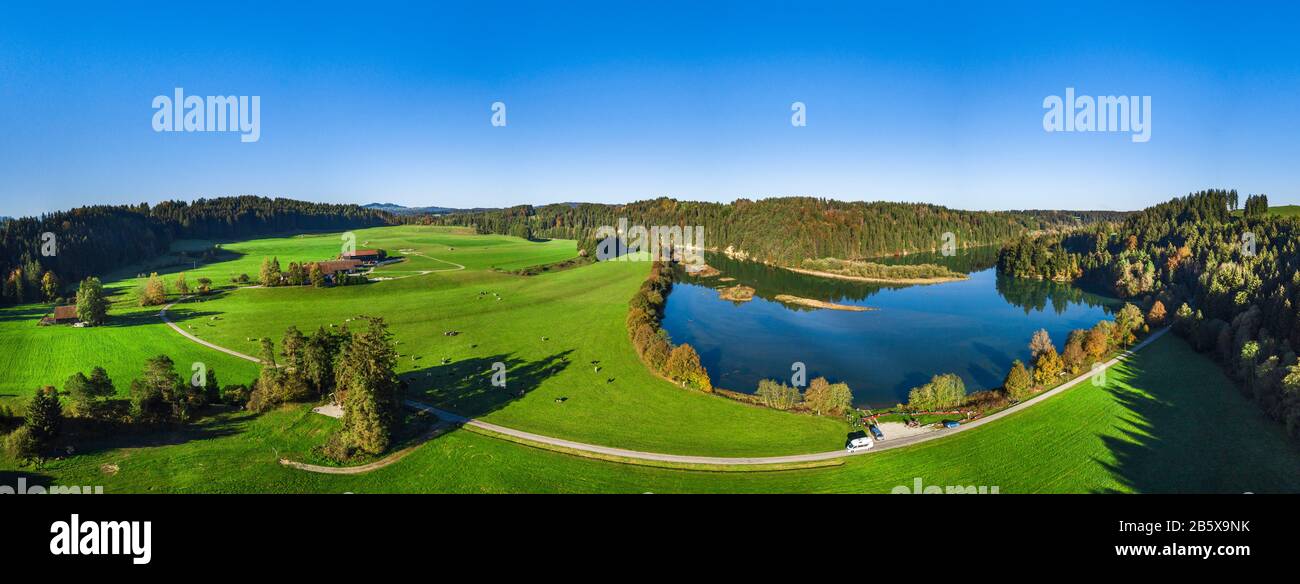 Lech valley between Schongau and Lechbruck Stock Photo - Alamy