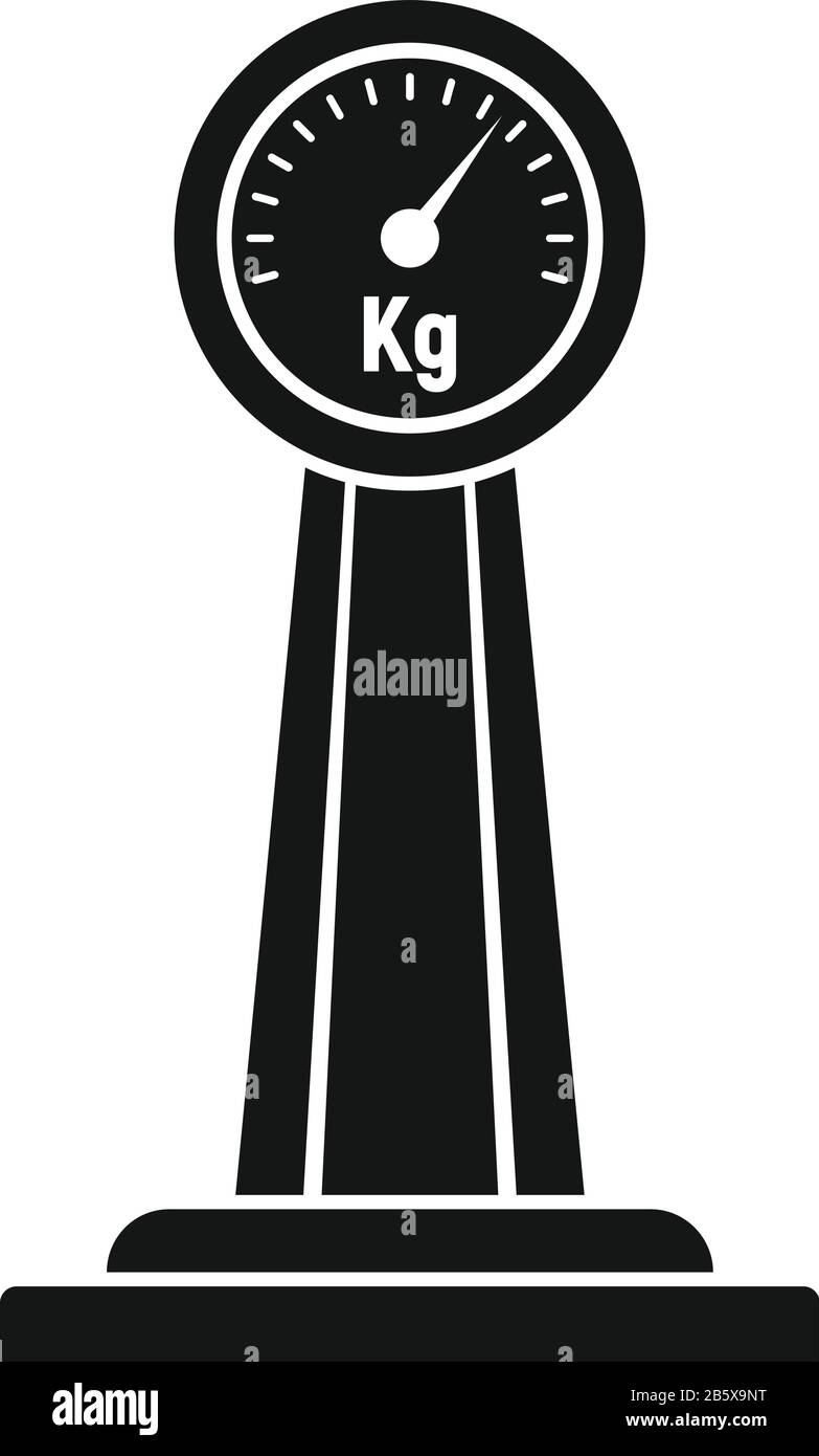 Sport scales icon. Simple illustration of sport scales vector icon for ...