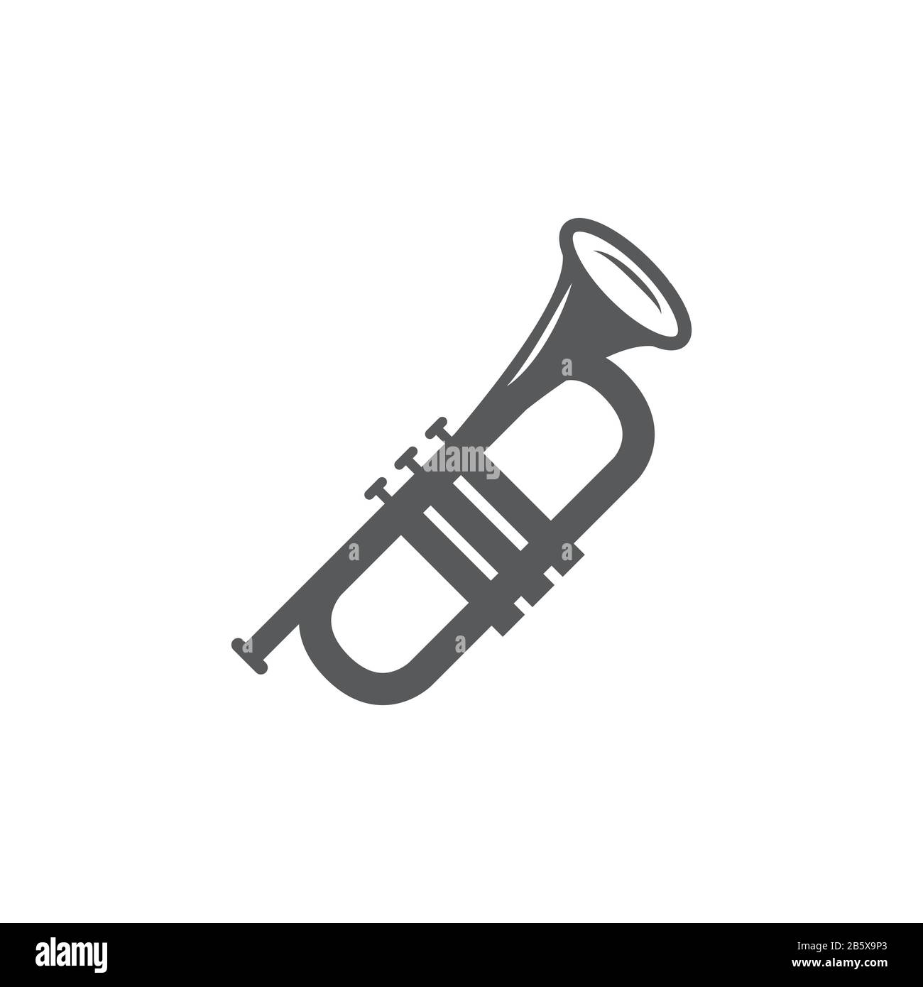 Orange trumpet Stock Vector Images - Alamy