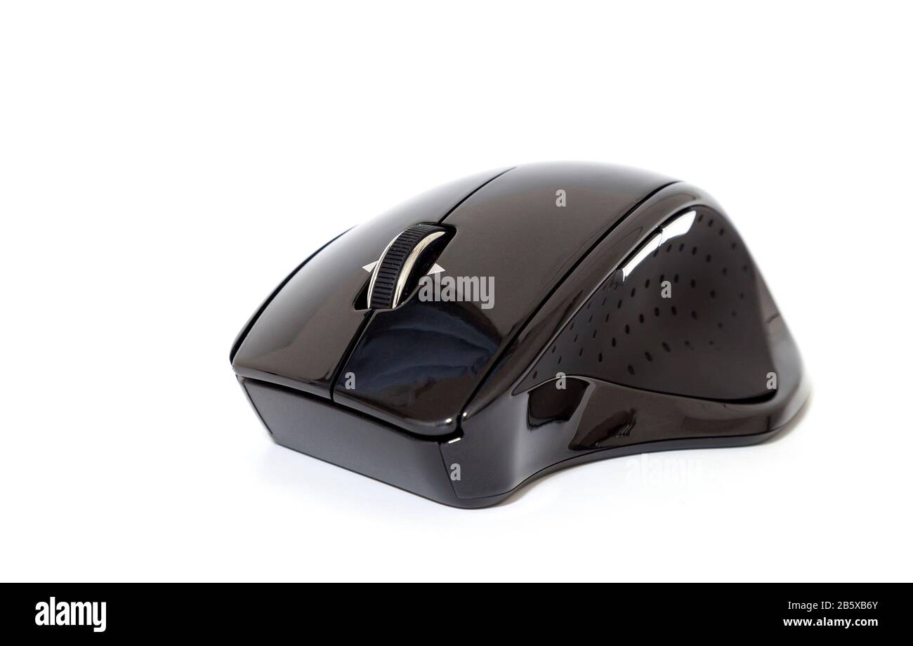 Wireless computer mouse isolated on white background Stock Photo - Alamy
