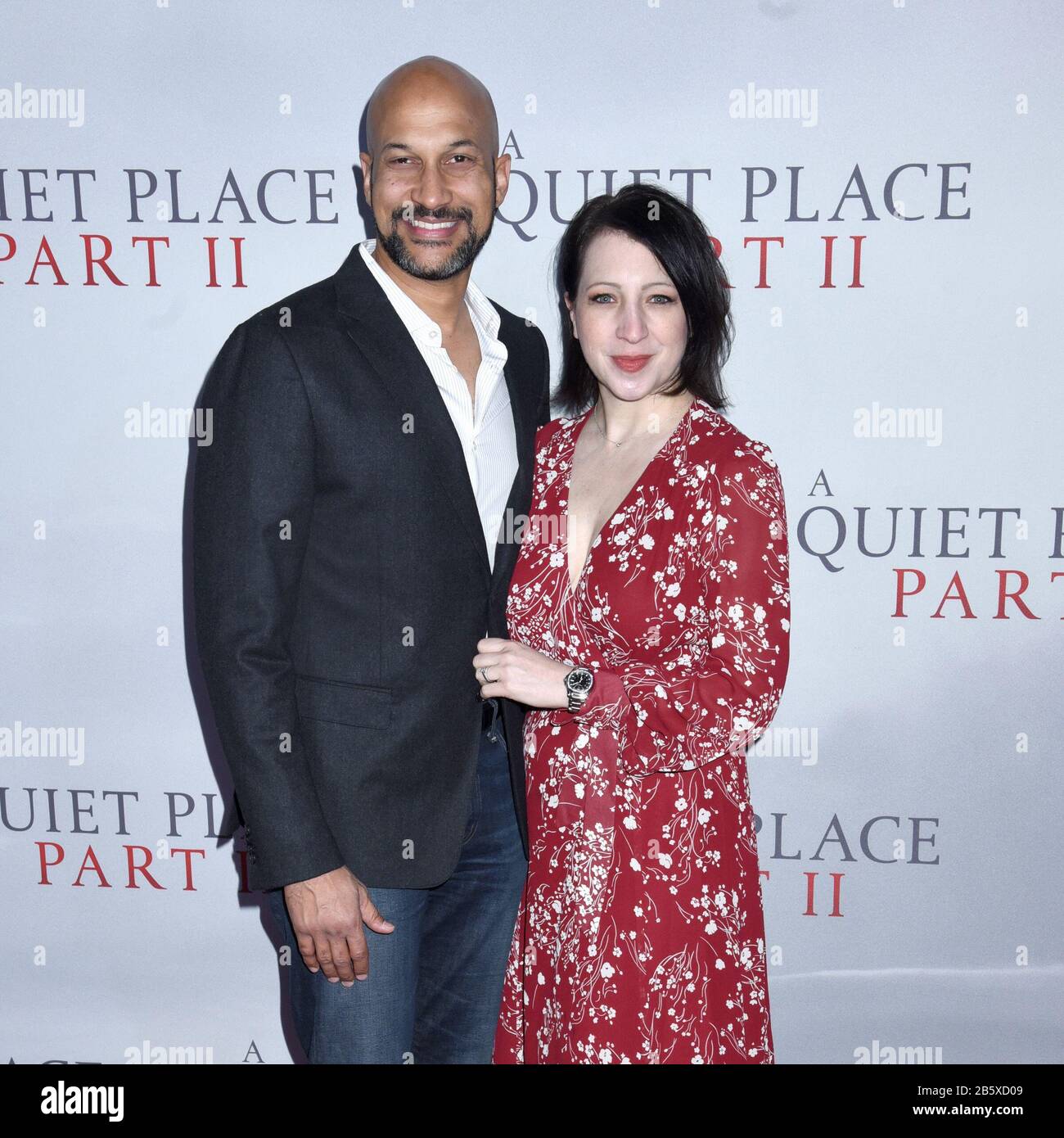 08 March 2020 - New York, New York - Keegan Michael Key and Elisa Key ...