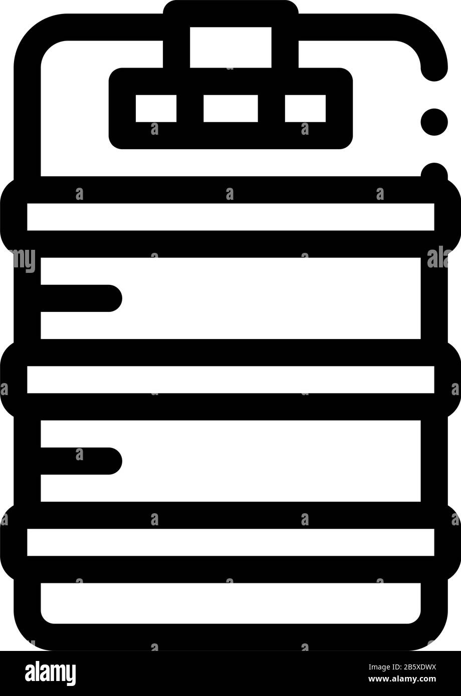 Metal Keg Barrel Icon Vector Outline Illustration Stock Vector Image ...