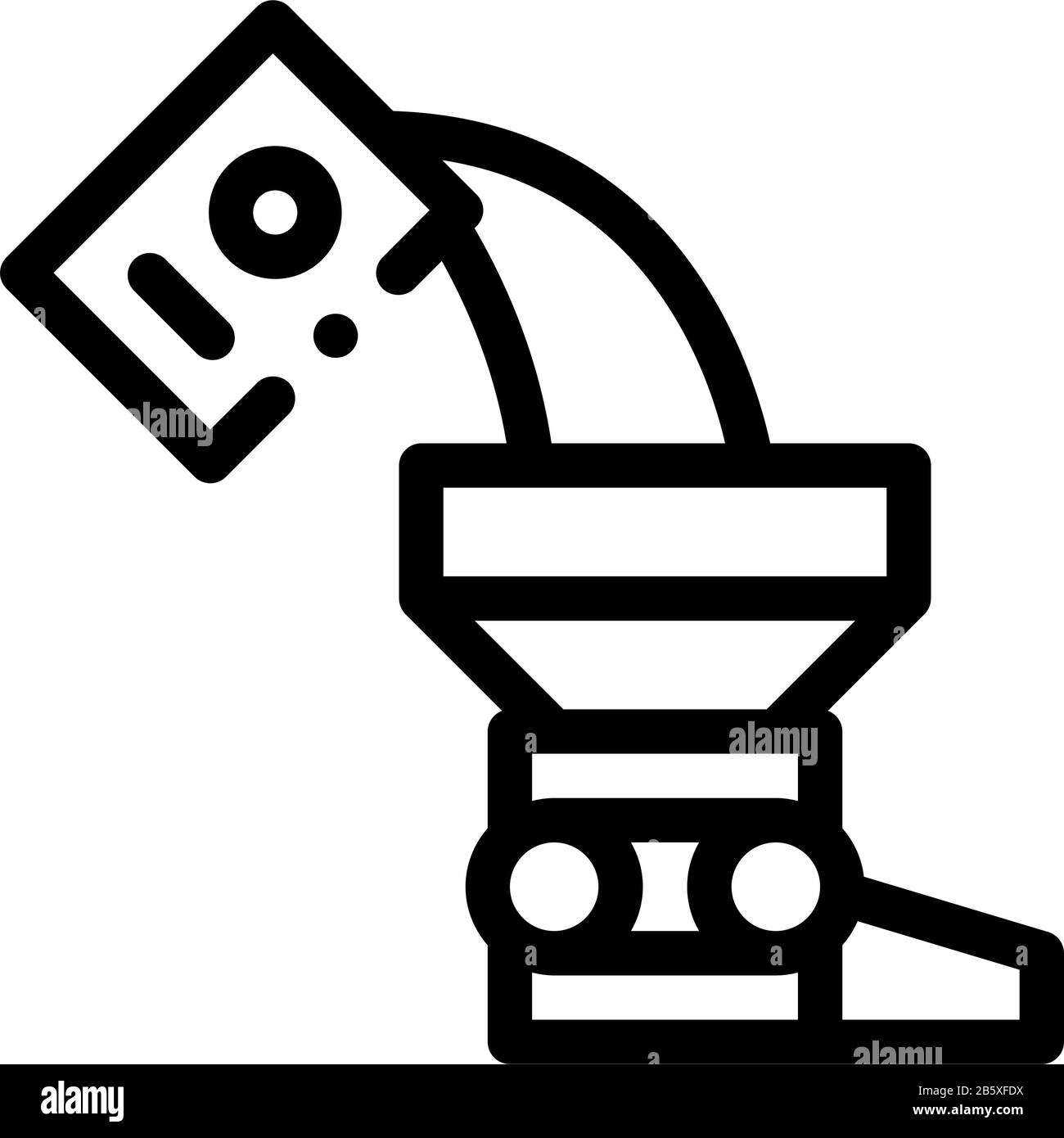 Adding Ingredient Icon Vector Outline Illustration Stock Vector Image ...