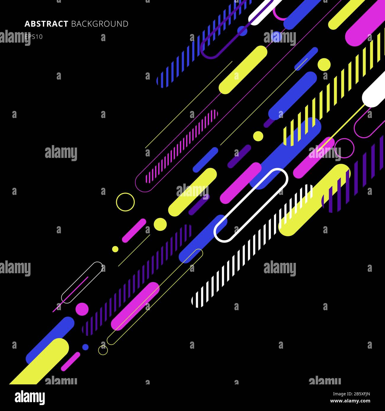Abstract elements dynamic rounded line diagonal pattern colorful on ...
