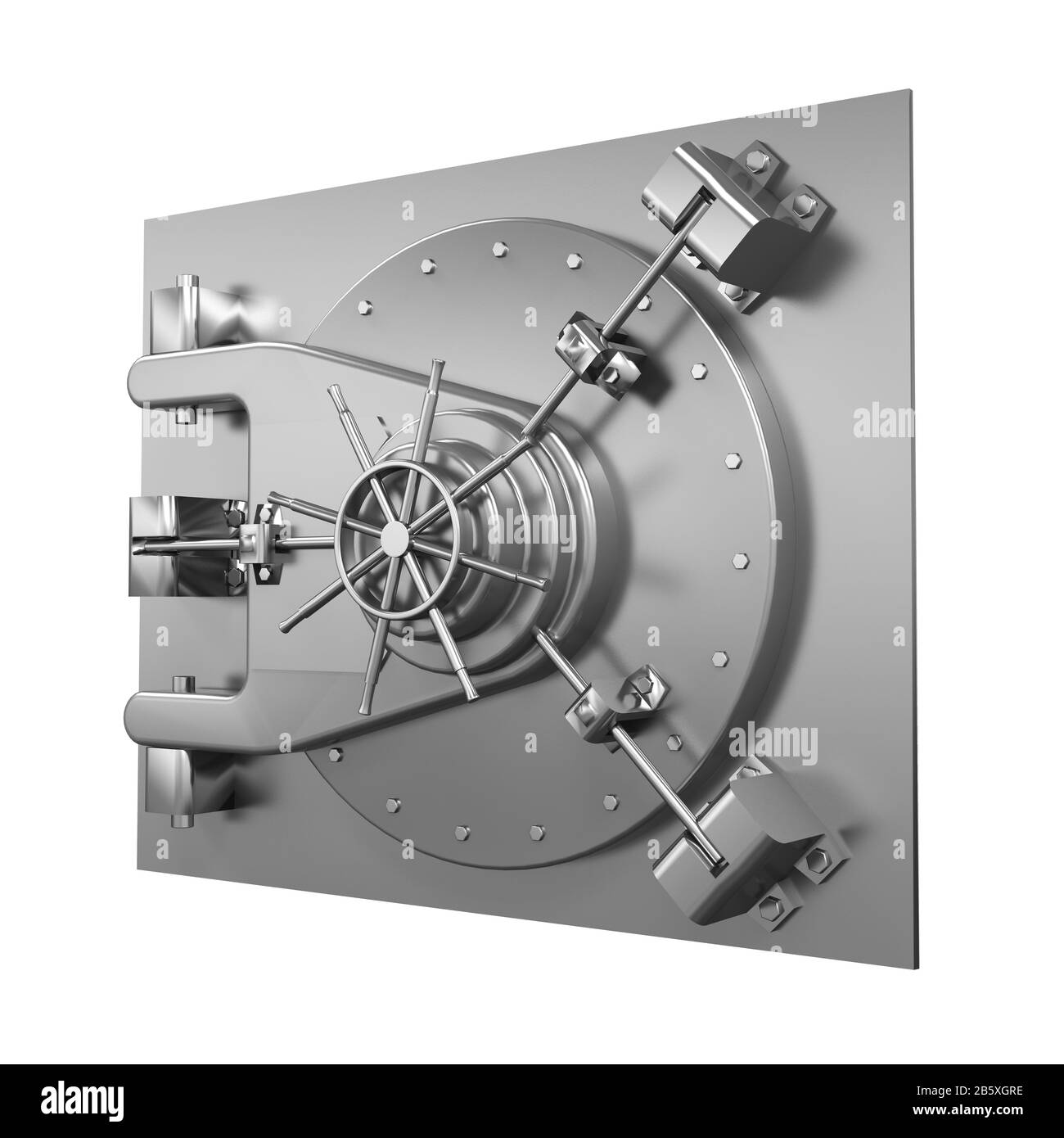 Bank Vault Door Isolated Stock Photo - Alamy
